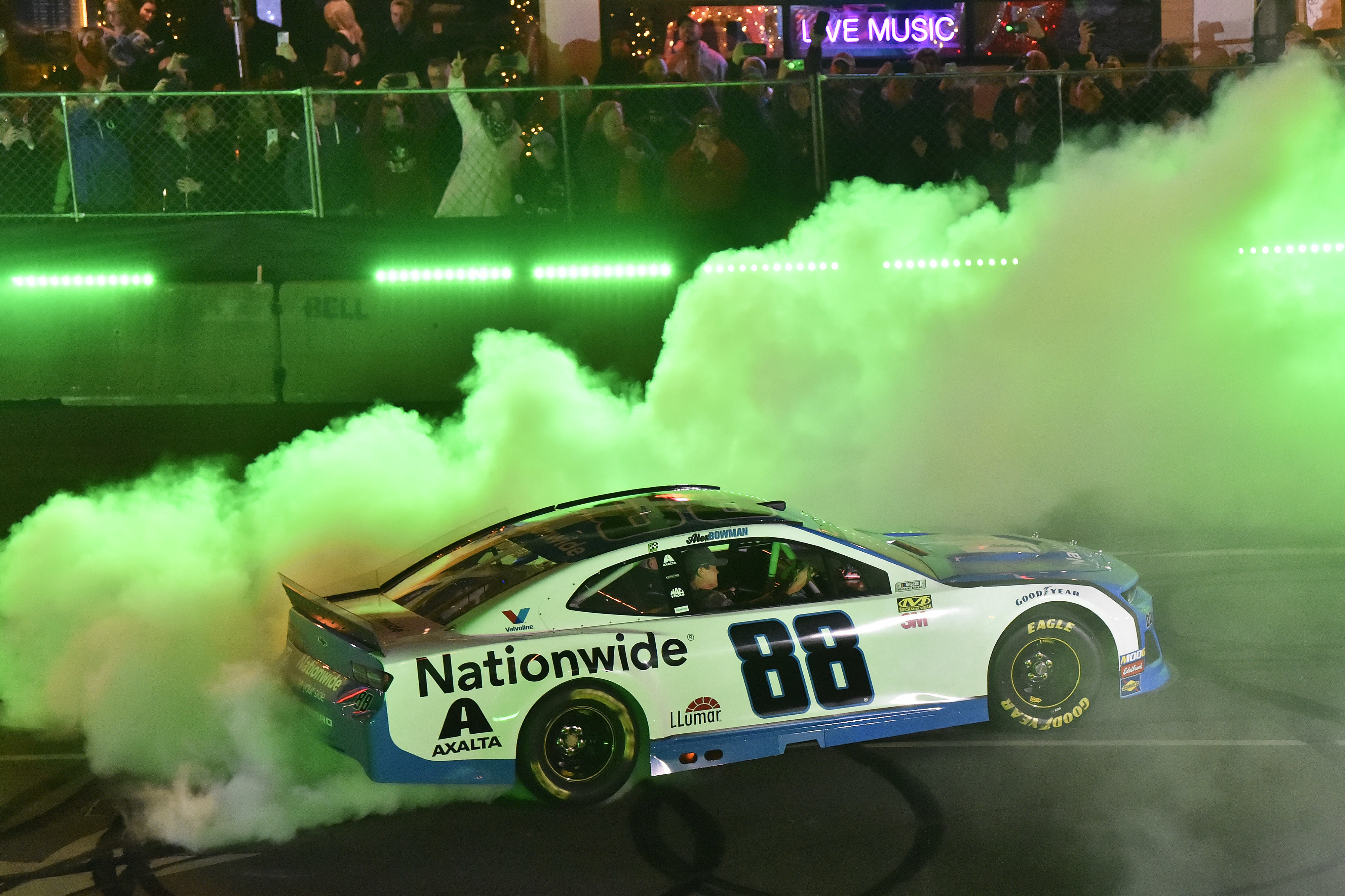 Watch drivers burn it down on Broadway | Hendrick Motorsports
