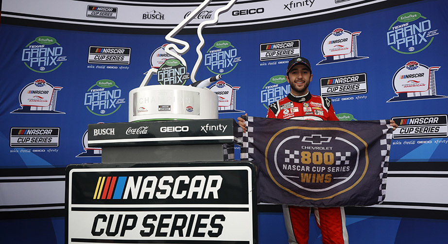 Flashback to Elliott's milestone win for the team, Chevy at COTA ...