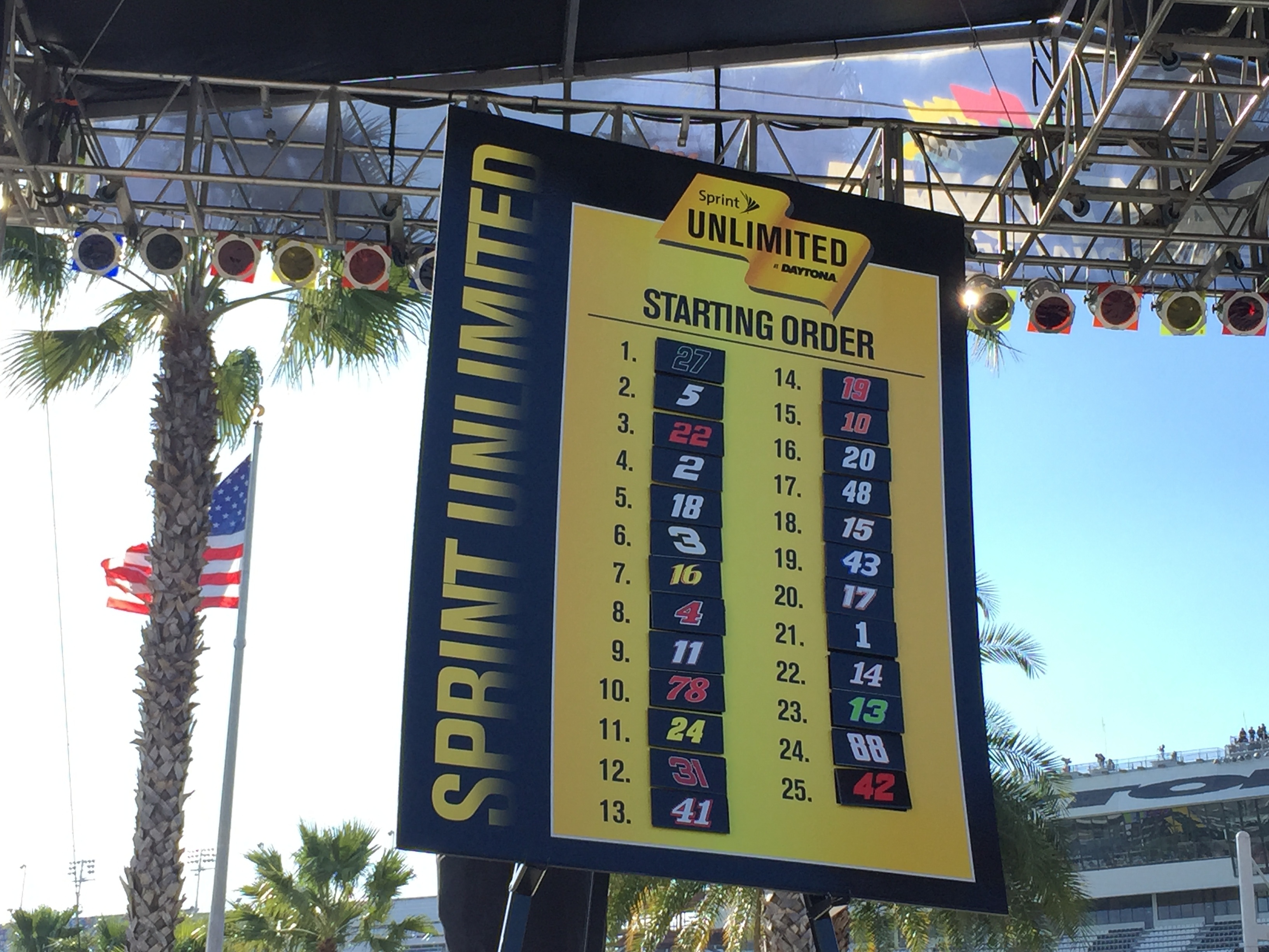 Starting order set for Sprint Unlimited | Hendrick Motorsports