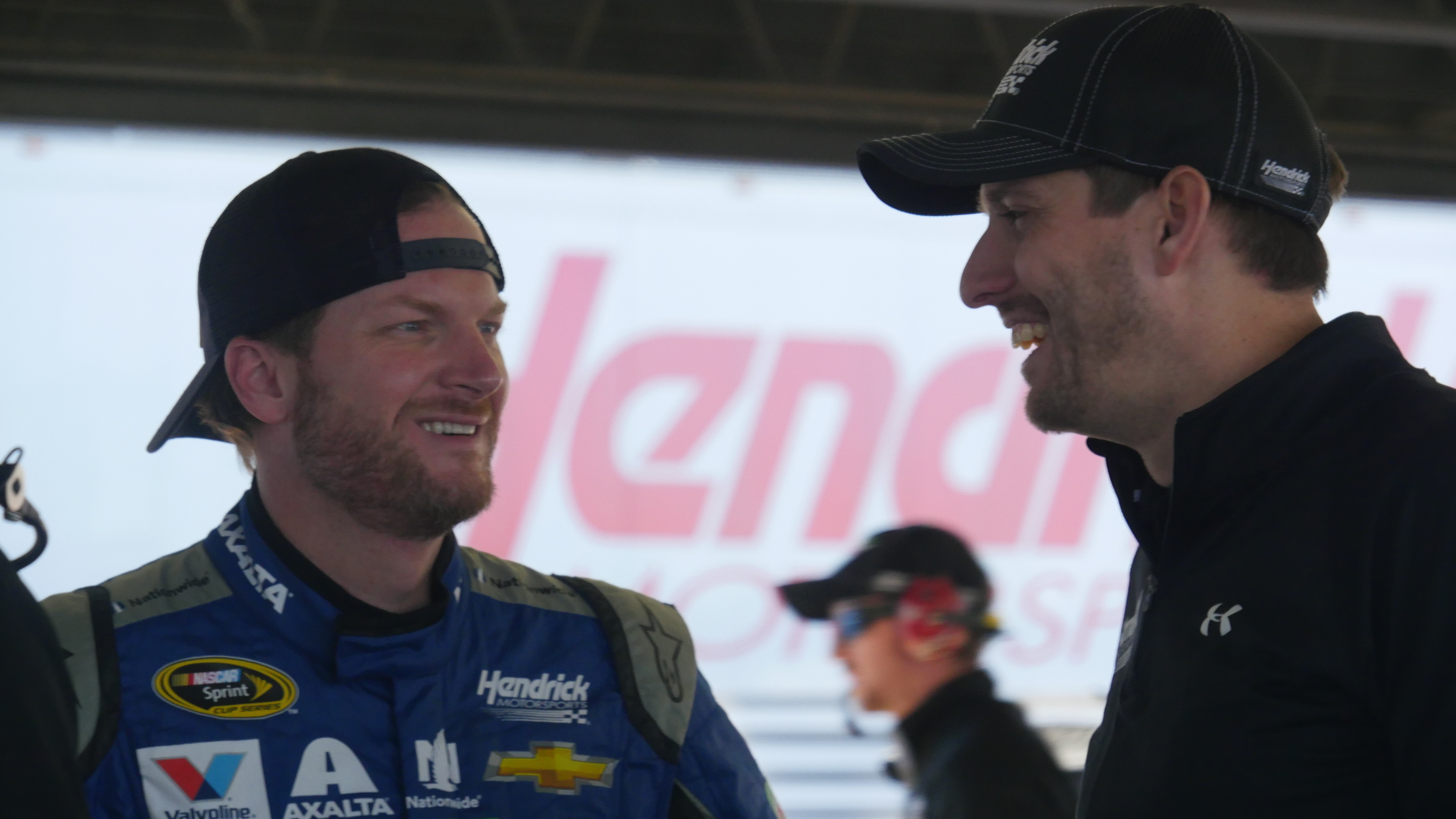 At the track with Earnhardt: 'Good to be back to work' | Hendrick ...
