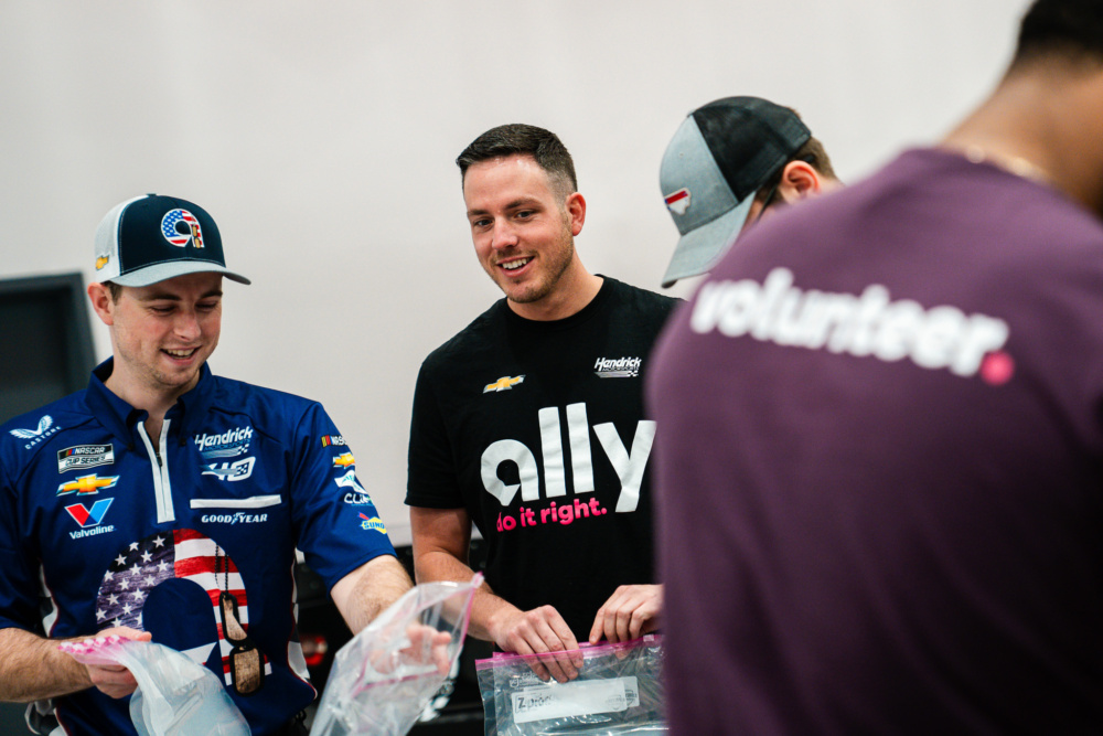 Bowman and Ally Racing team partner to pack USO care packages ...