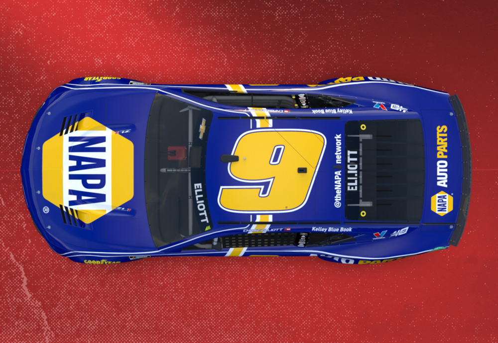 All angles: See the new look No. 9 NAPA Auto Parts Chevy for Chase ...