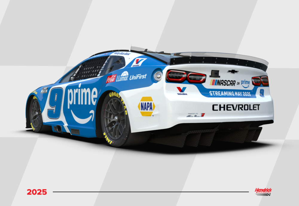 Amazon Prime Video joins as primary sponsor for Chase Elliott, Hendrick ...
