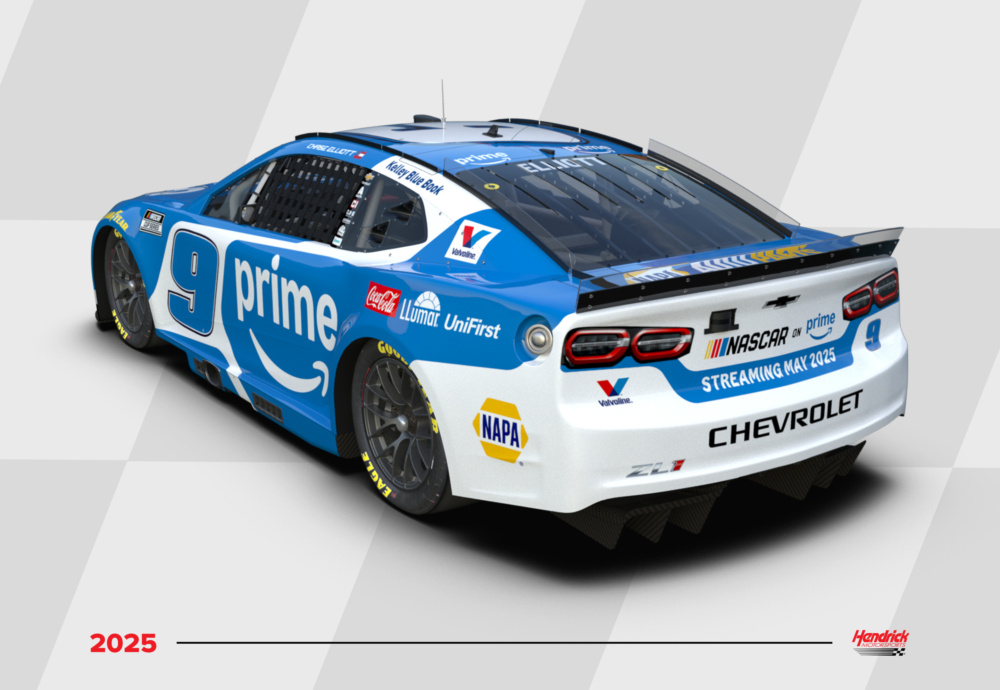 Amazon Prime Video joins as primary sponsor for Chase Elliott, Hendrick ...