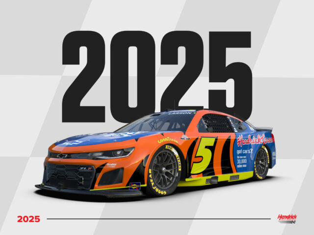 Kyle Larson will drive this No. 5 HendrickCars.com throwback to Terry ...