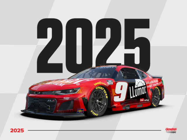 No. 9 LLumar Chevrolet 2025 paint scheme for Chase Elliott, unveiled ...