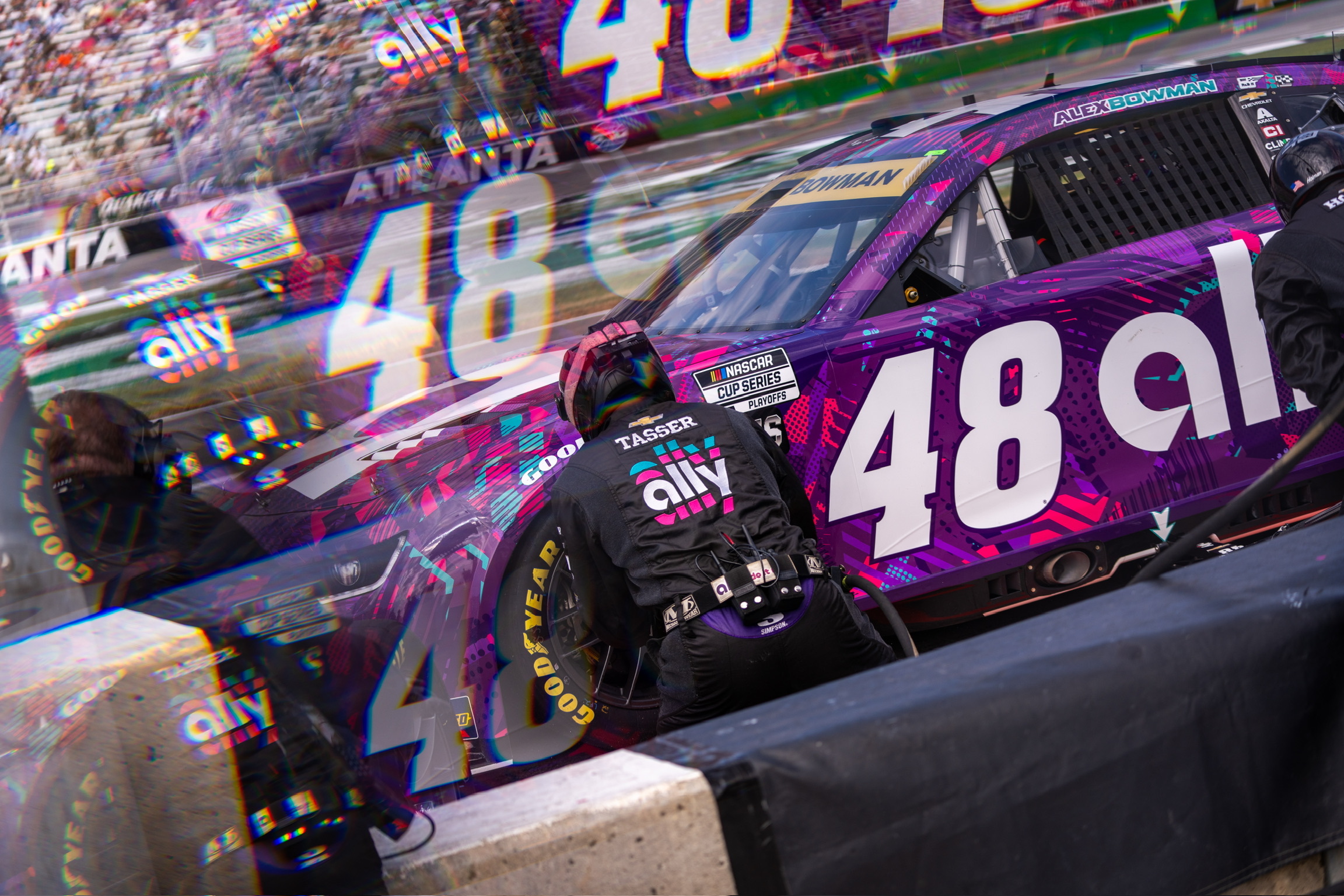 Donnie Tasser, No. 48 Ally Chevrolet tire changer, boasts championship ...